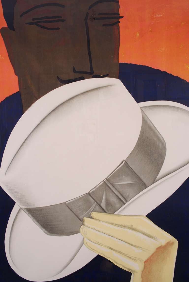 French Art Deco Period Poster by Olsky, 1928 at 1stDibs