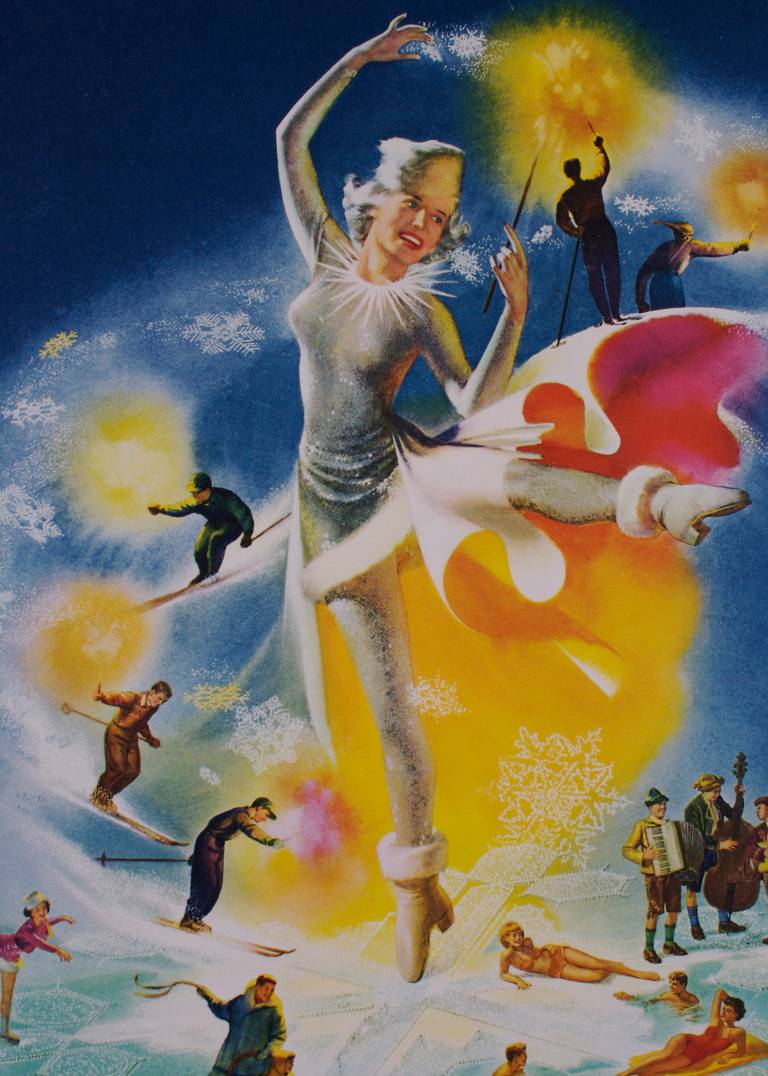 Union Pacific Railroad Sun Valley Travel Poster by C. Peet, circa 1960 ...