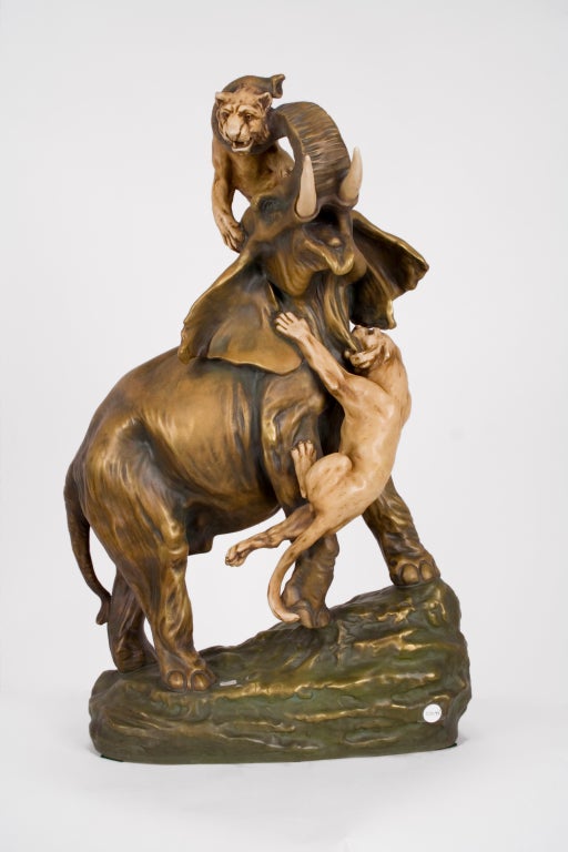 Austrian Ceramic Sculpture by Arthur Strasser for Amphora, 1906 For ...