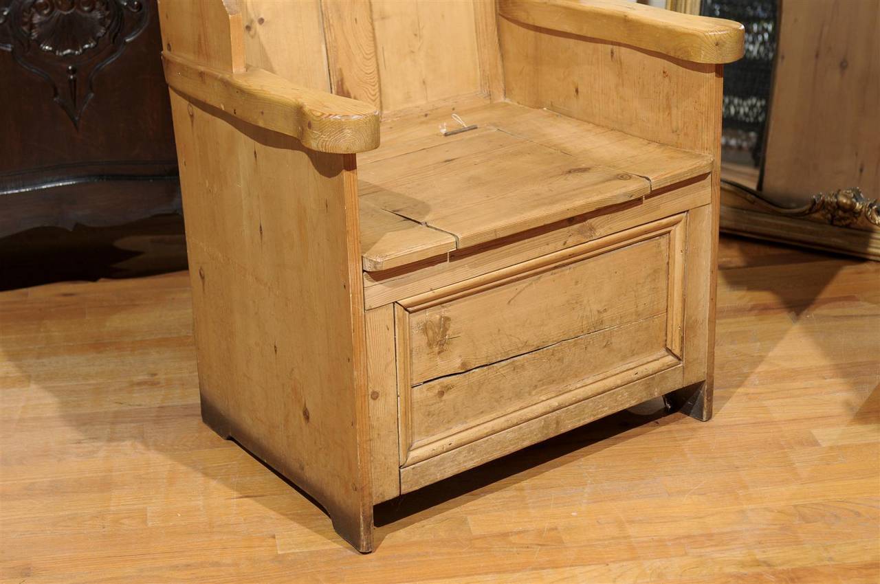 Pair of Pine Lambing Chairs at 1stDibs