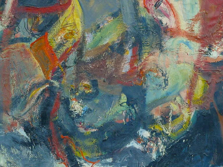 Abstract Expressionist Painting, circa Early 1950s For Sale at 1stDibs