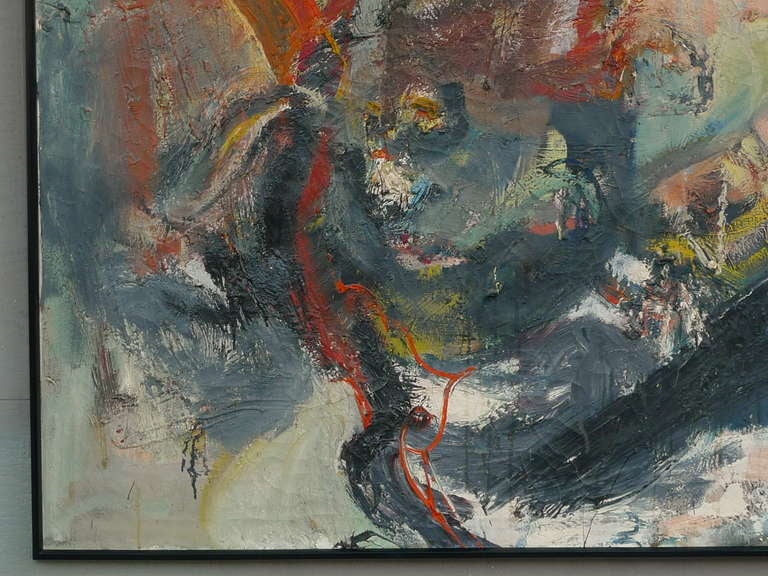 Abstract Expressionist Painting, circa Early 1950s For Sale at 1stDibs