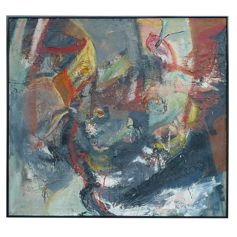 Abstract Expressionist Painting, circa Early 1950s For Sale at 1stDibs