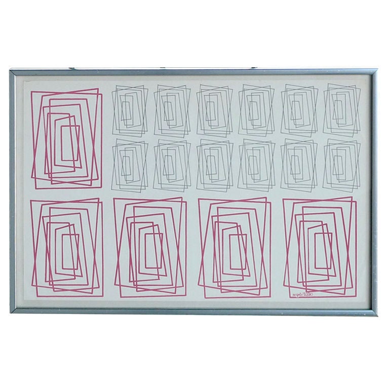 Angelo Testa Design/Vintage Paper Place Mat Print at 1stDibs