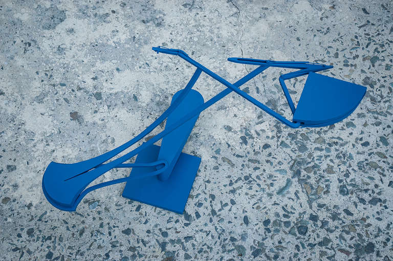 Joseph Farias Steel Sculpture, 1985 at 1stDibs