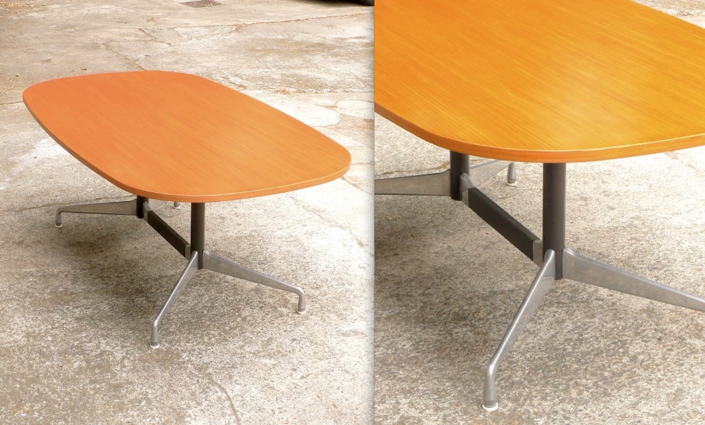 Eames Segmented Base Aluminum Group Table for Herman Miller 1964 at 1stDibs