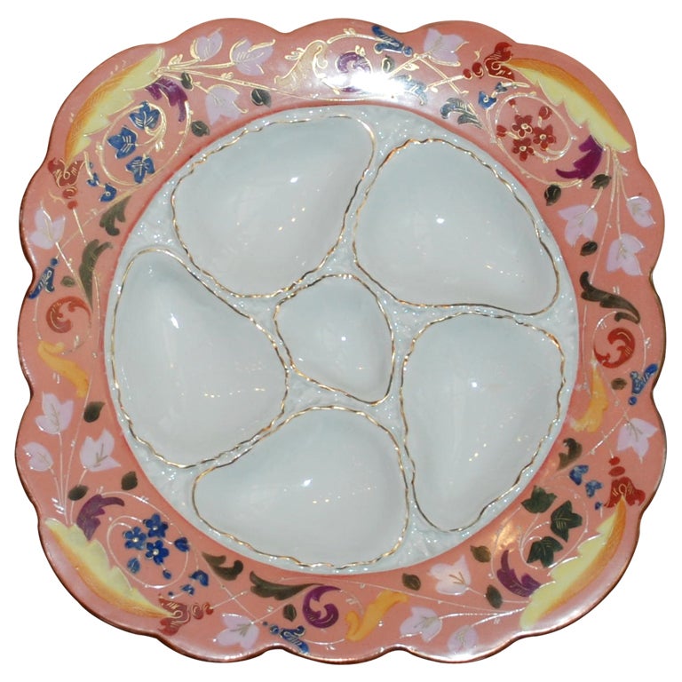 Antique Austrian Oyster Plate For Sale at 1stDibs
