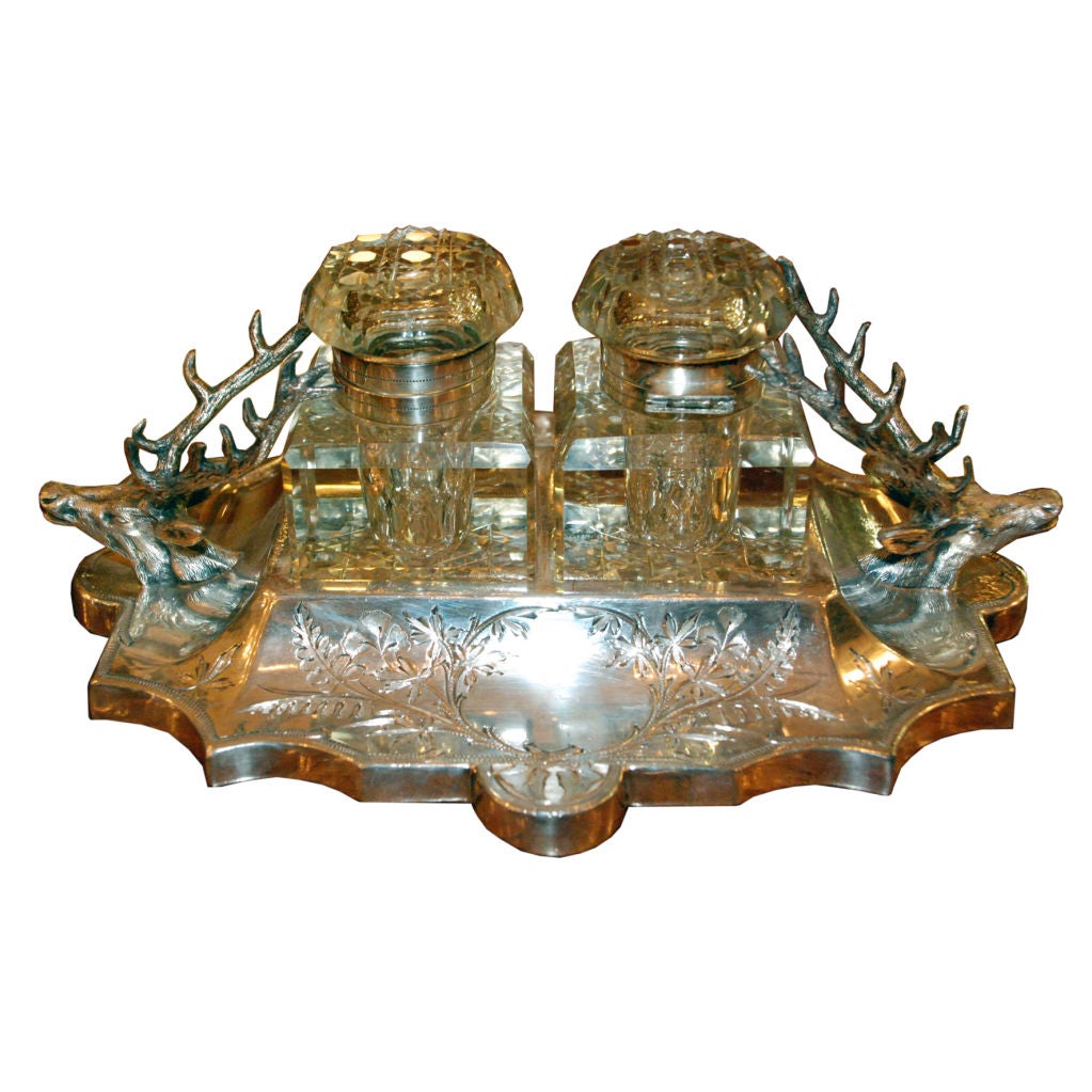 Antique English Inkwell at 1stDibs