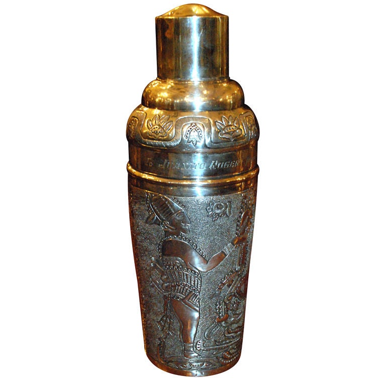 Antique Sterling Sliver Cocktail Shaker at 1stDibs