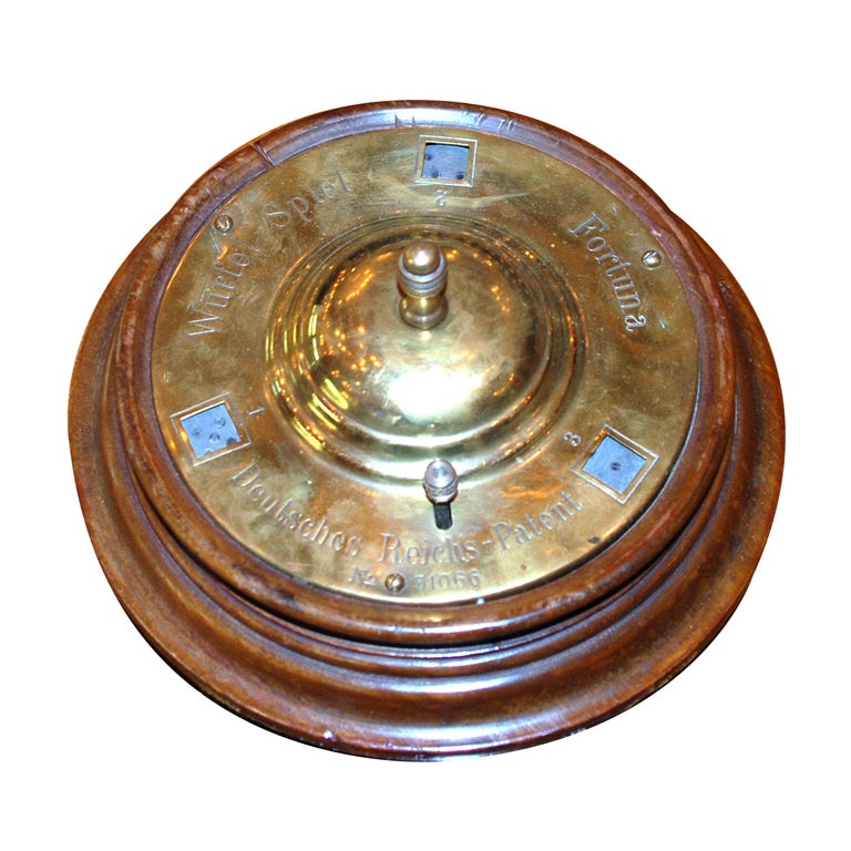 Gambling German Machine Dice Wheel at 1stDibs