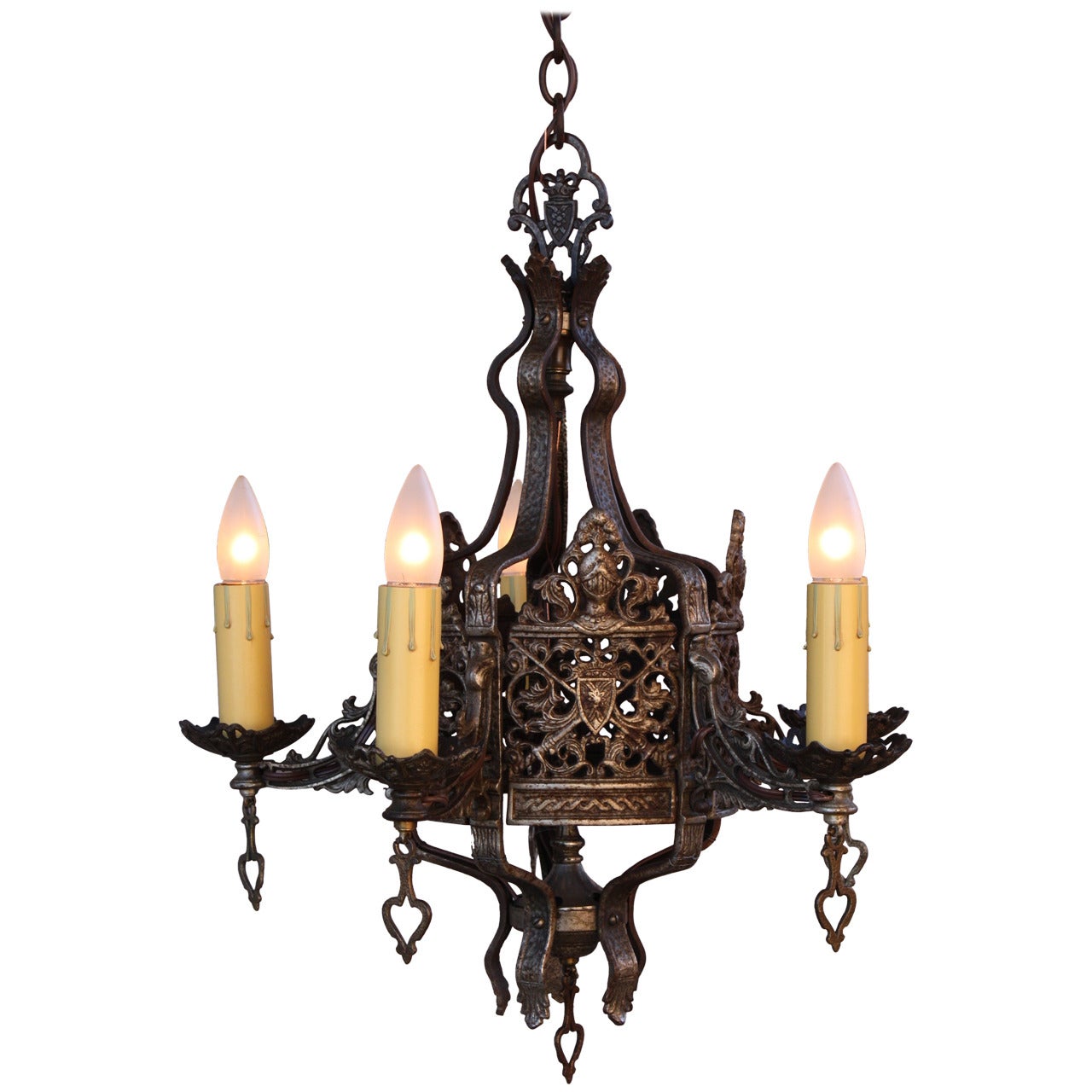 Exquisite 1920s Spanish Revival Chandelier at 1stDibs