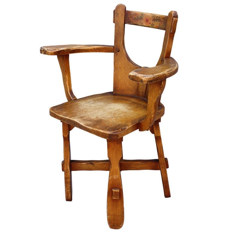 Signed Coronado 1930s Monterey Period Arm Chair at 1stDibs | monterey chair