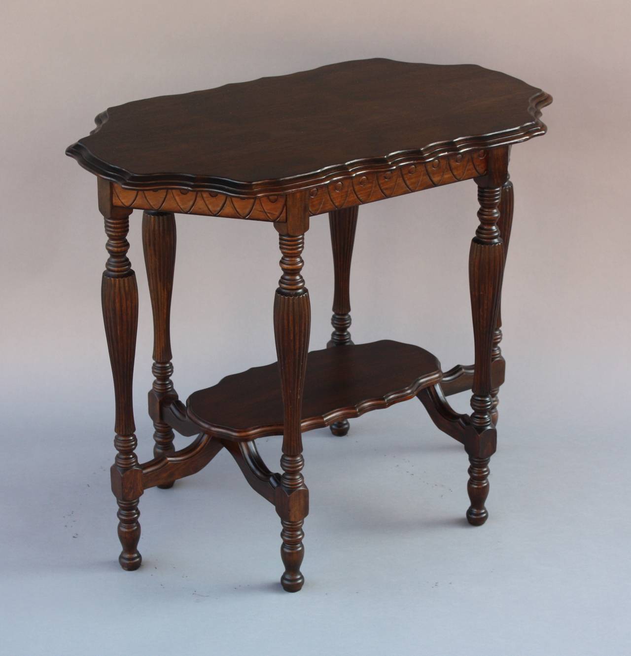 Antique 1920s Scalloped-Shape Side Table at 1stDibs | 1920s table ...