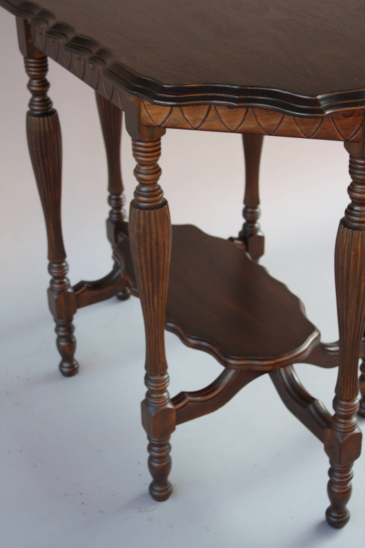 Antique 1920s Scalloped-Shape Side Table at 1stDibs | 1920s table ...