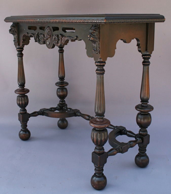 Narrow Mahogany Side Table or Console at 1stDibs