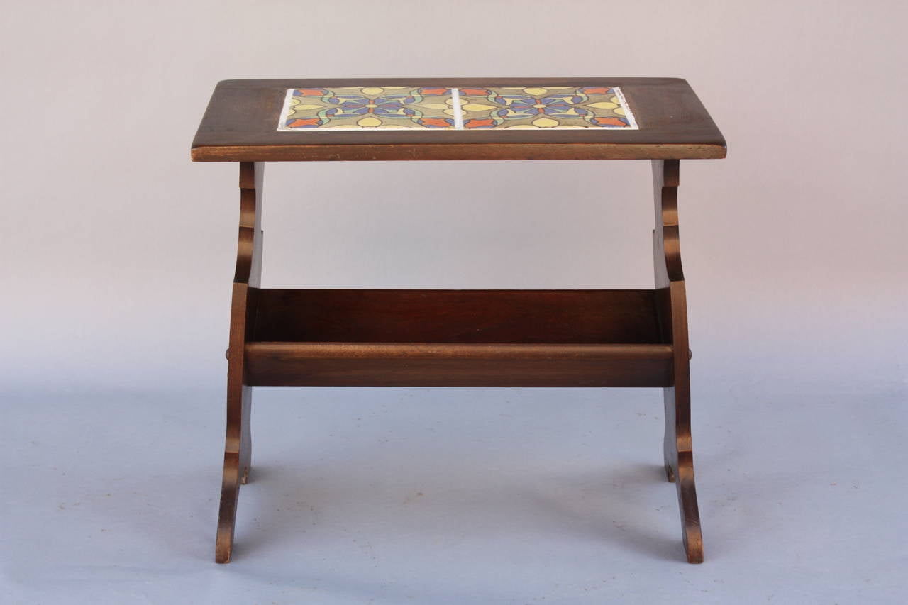 Antique California Tile Malibu Magazine Stand or Side Table at 1stDibs ...