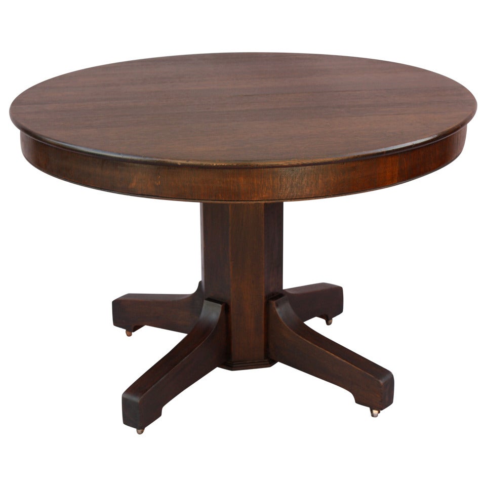Circa 1910 Oak Dining Room Table at 1stDibs