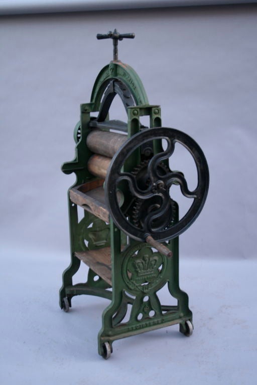 Large Industrial-Size Cast Iron Wringer at 1stDibs