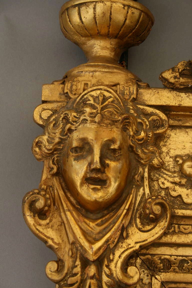 Ornately Carved French Mirror at 1stDibs