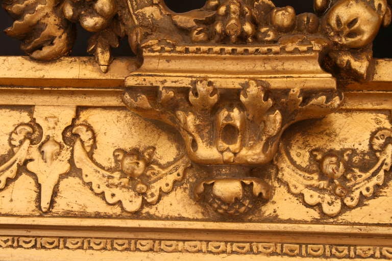 Ornately Carved French Mirror at 1stDibs