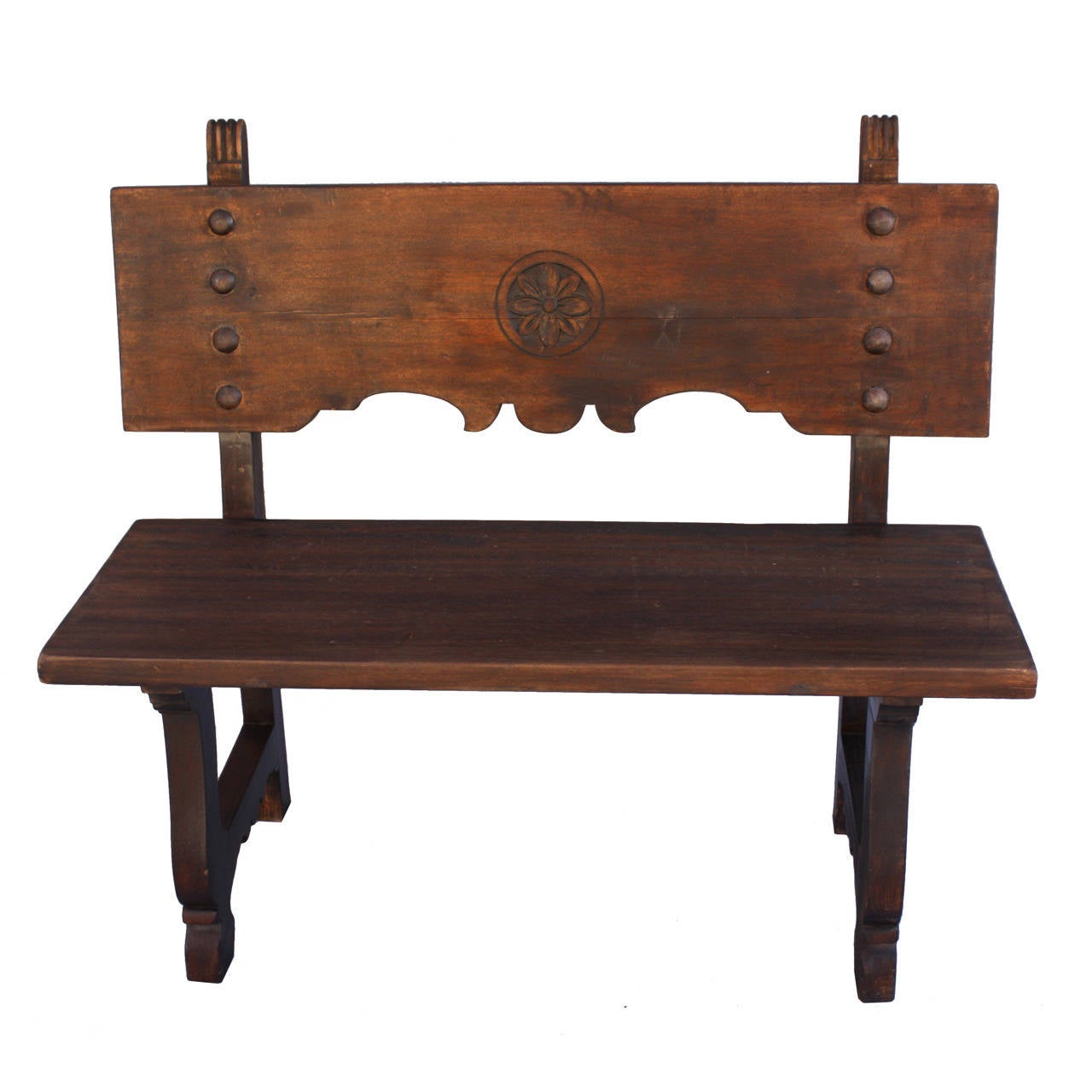 1920's Spanish Revival Bench at 1stDibs