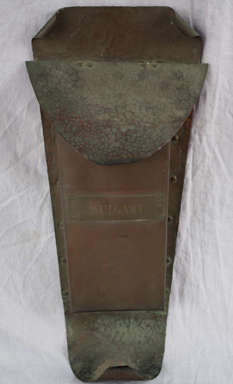 Arts and Crafts Copper Mailbox, Circa 1910 at 1stDibs