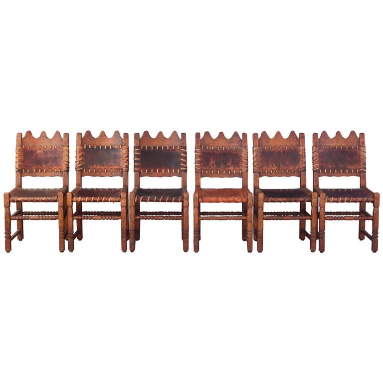 Antique 1930s Monterey Donkey Chairs at 1stDibs