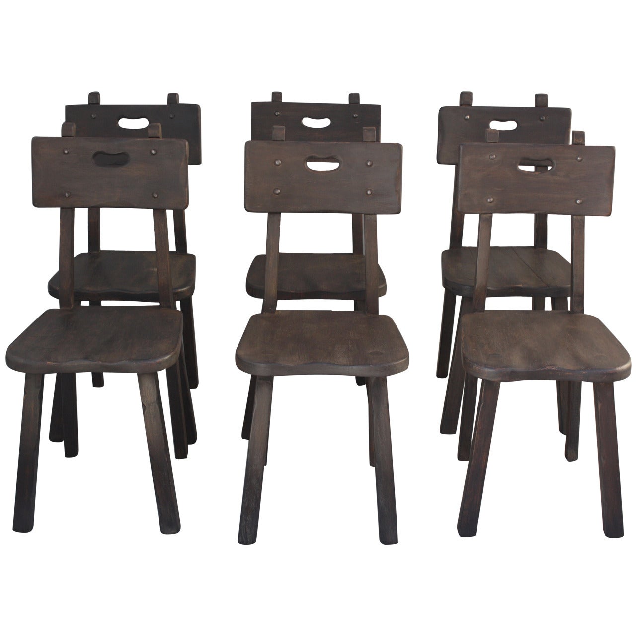Set of Six Signed Monterey Chairs at 1stDibs