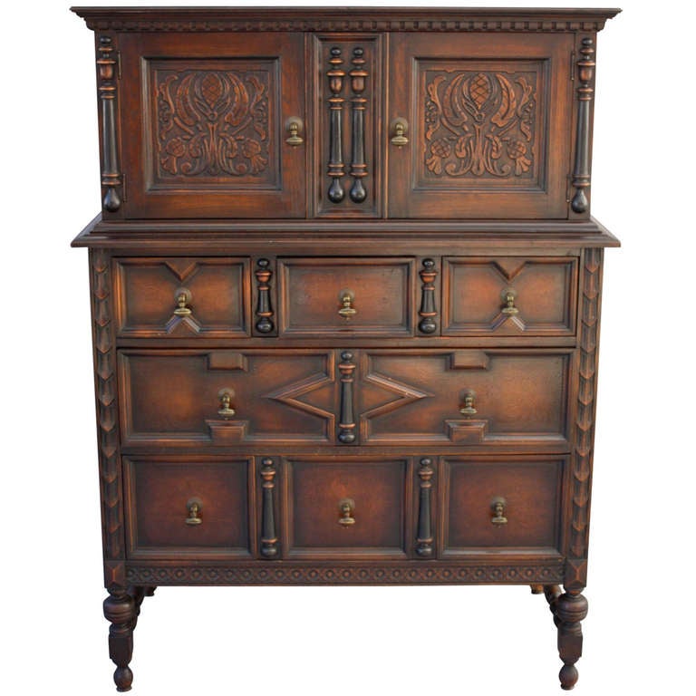 Grand Spanish Revival Dresser at 1stDibs