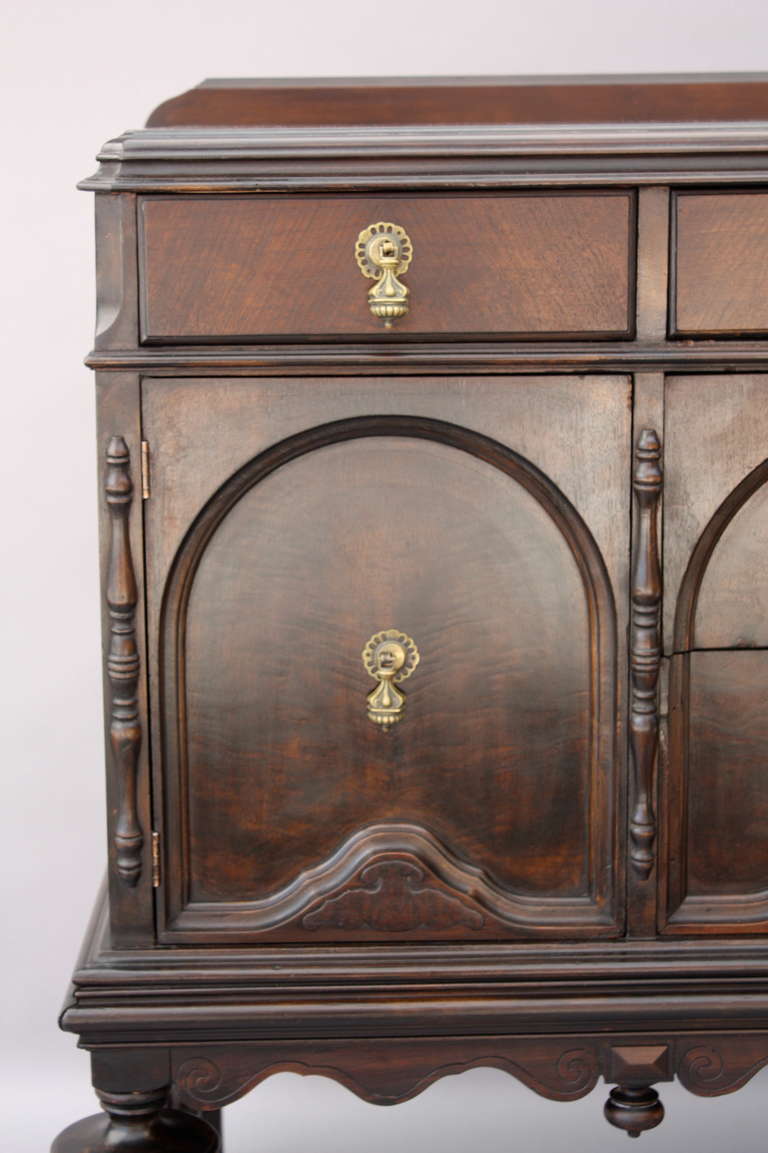 Grand Walnut Sideboard c. 1920's at 1stDibs