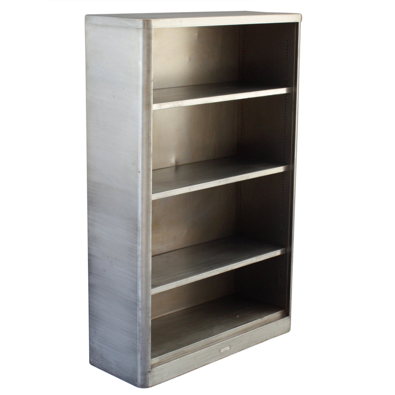 Industrial Metal Bookcase at 1stDibs | metal bookcase industrial