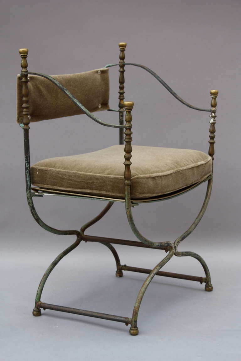 1920s Pair of Curule Chairs at 1stDibs