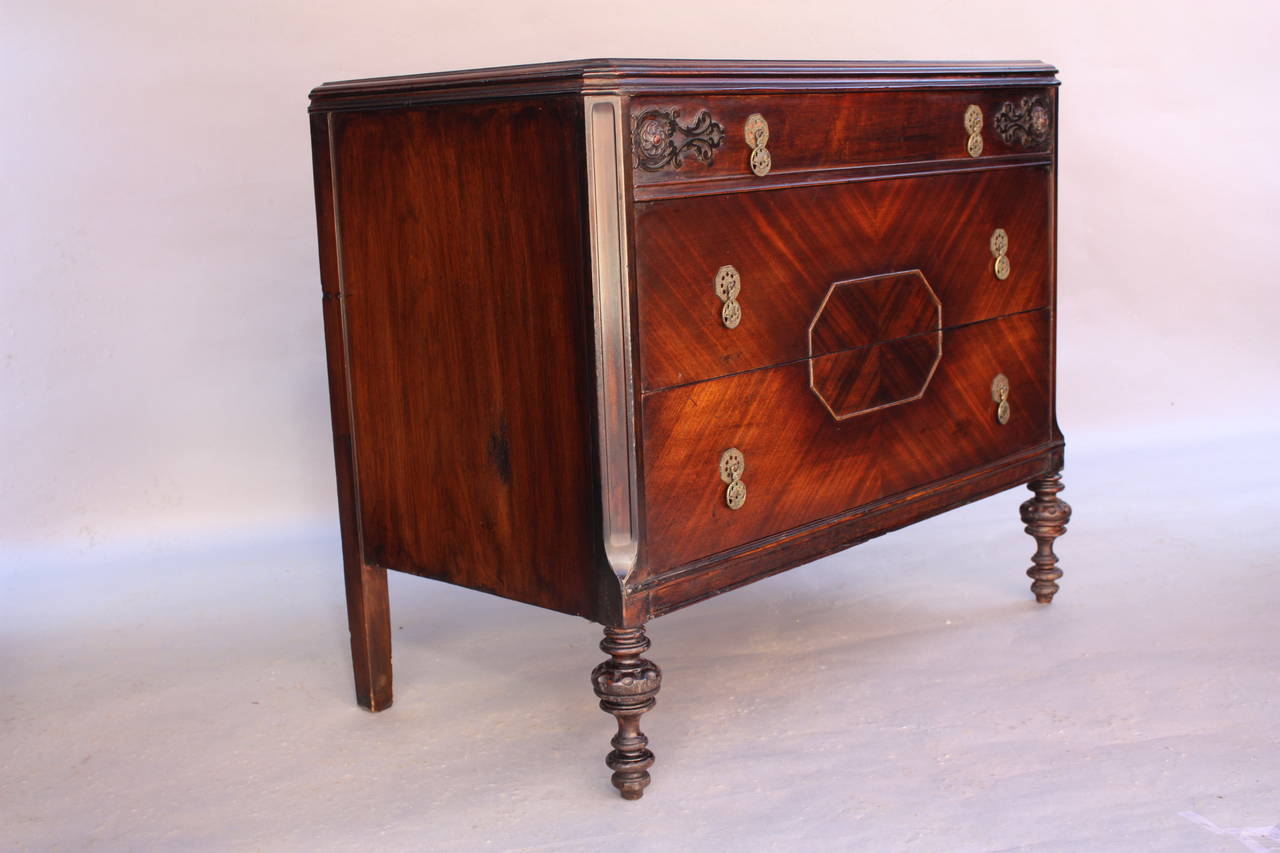 Antique 1920s Spanish Revival Dresser with Galleon at 1stDibs