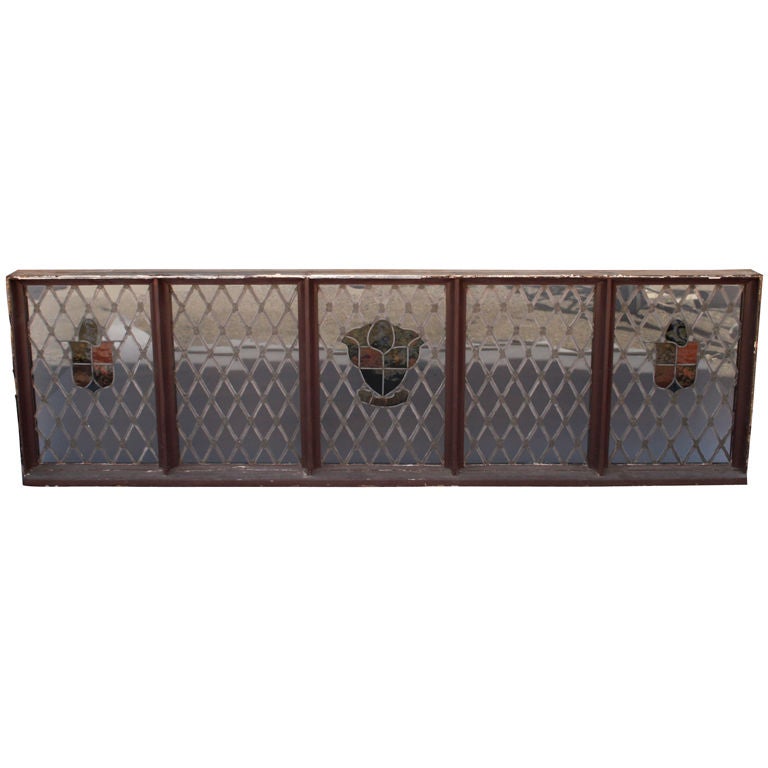 Tudor Leaded Glass Windows From Dean Martin's Home at 1stDibs