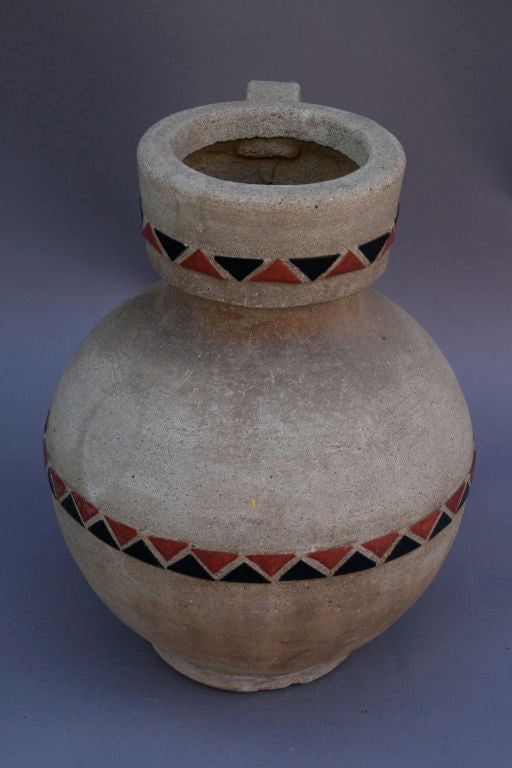 Hillside Pottery Ewer with Two Bands of Tile at 1stDibs