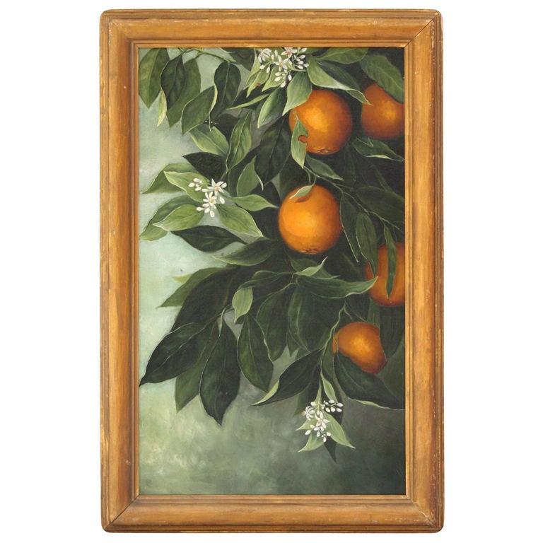 Oil Painting of Orange Tree at 1stDibs