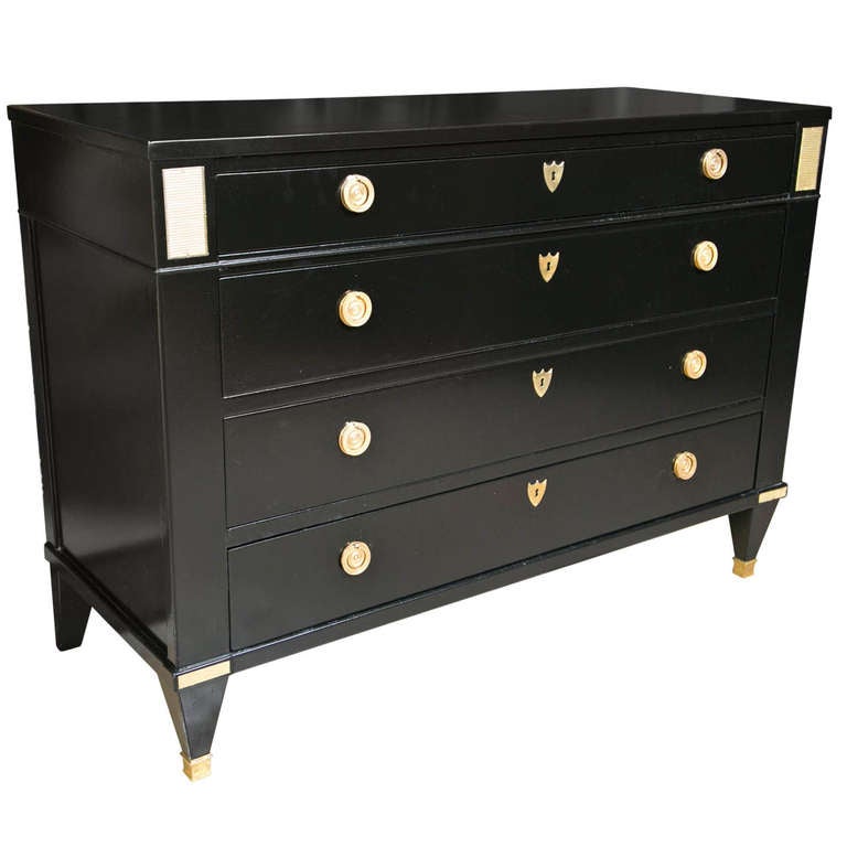 Baker Four Drawer Bachelor Chest at 1stDibs