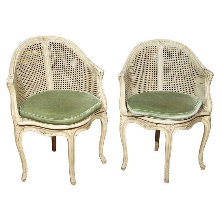 Pair of French Corner Chairs by Maison Jansen at 1stDibs