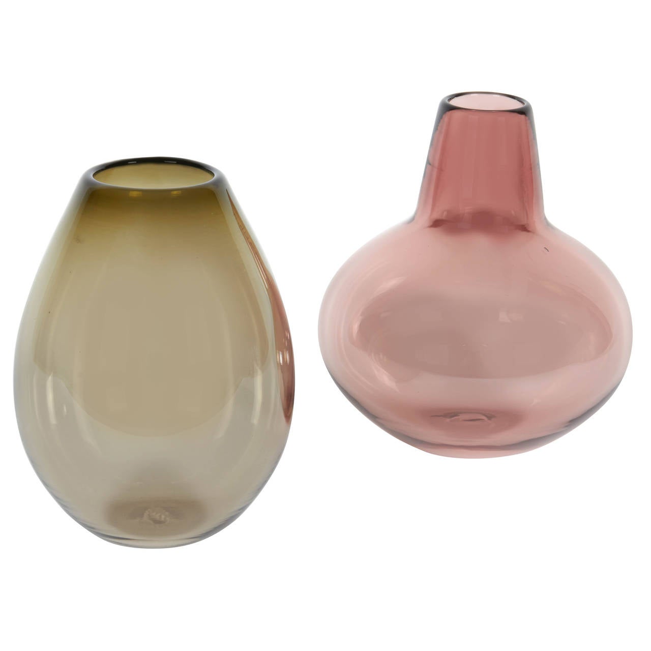 More Fire Glass Studio Small Handblown Prototype Glass Vases, 2014 at ...