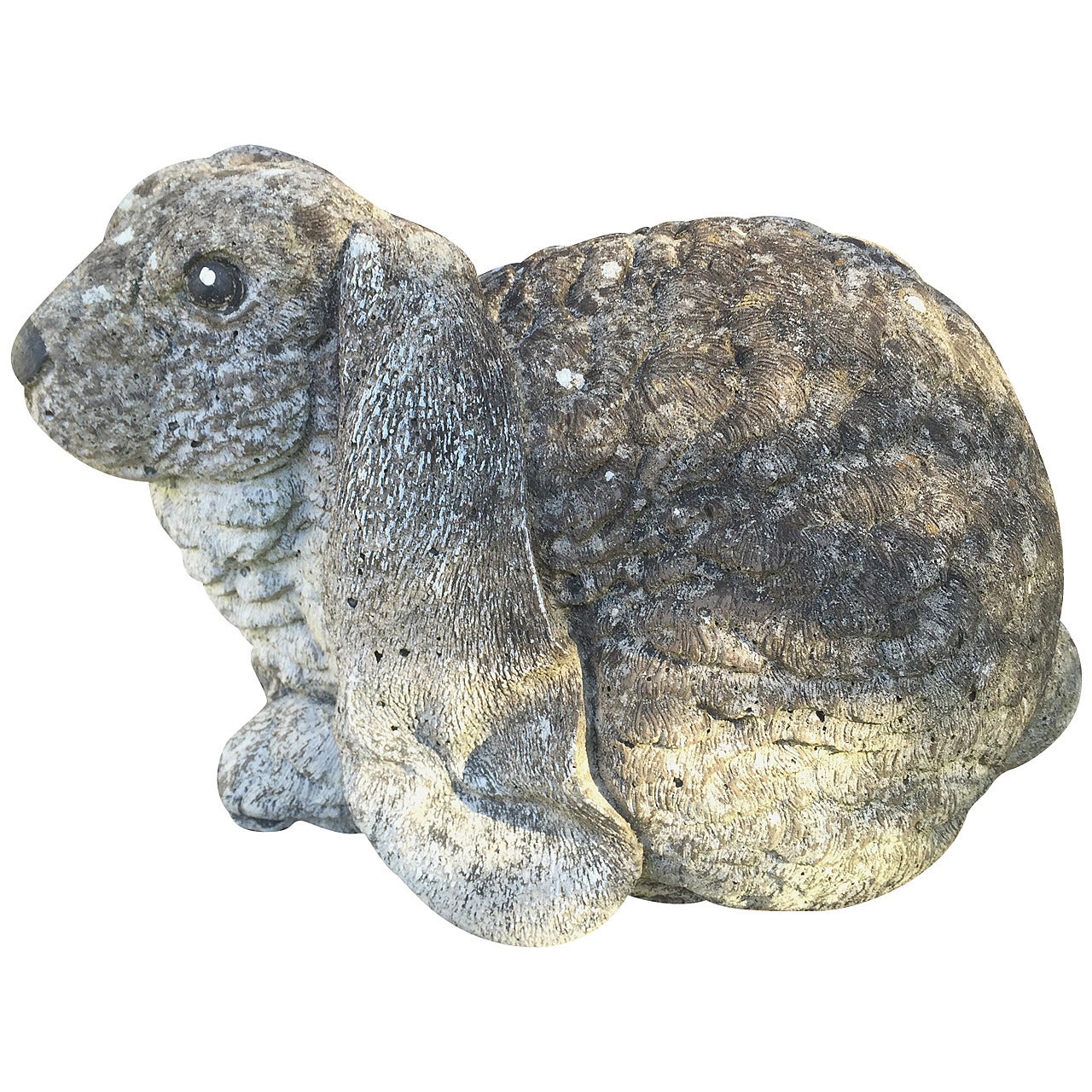 English Cast Stone Lop-Eared Bunny Statue at 1stDibs