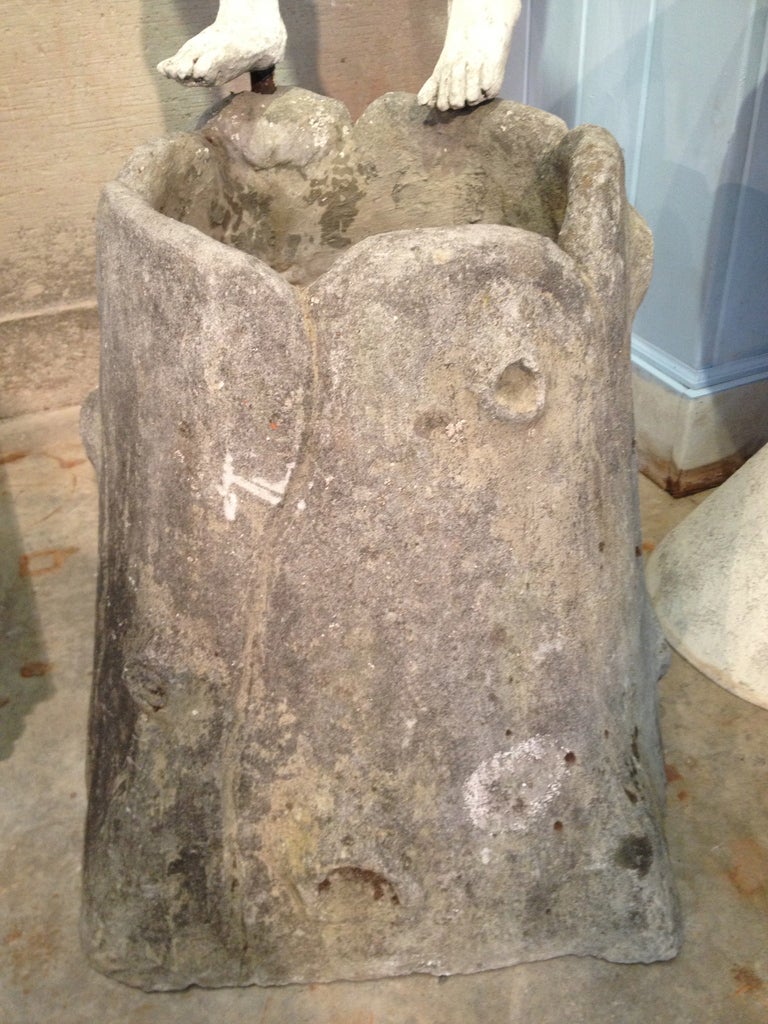 Naive French Cast Stone Angel Planter For Sale at 1stDibs | naive cast ...