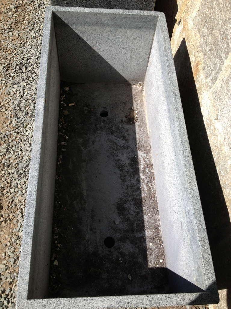 Two Pairs of Large Contemporary Granite Planters at 1stDibs