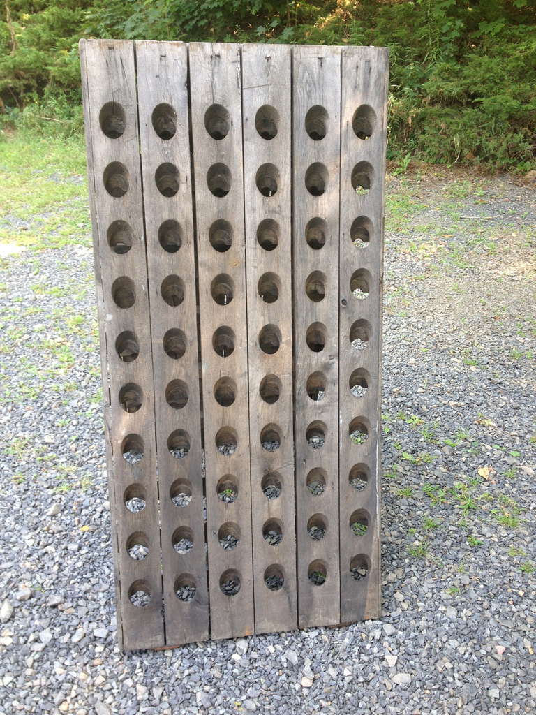 French Oak Champagne Riddling Rack at 1stDibs
