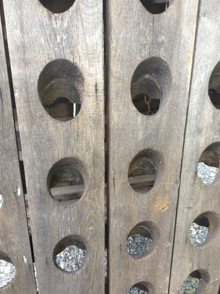 French Oak Champagne Riddling Rack at 1stDibs