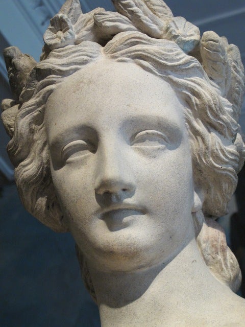 Exceptionally Rare Pair of Lifesize Stoneware Garden Statues at 1stDibs
