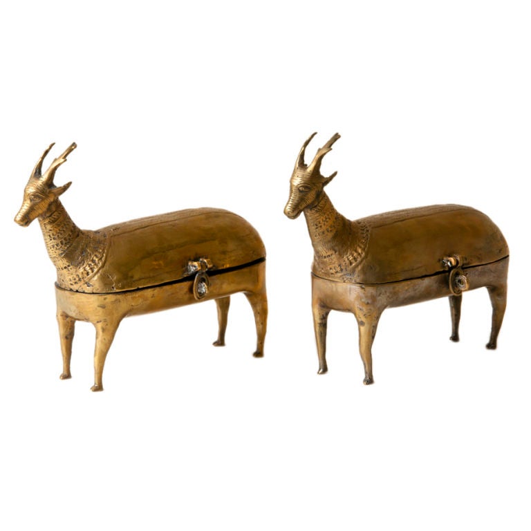 Reindeer Boxes at 1stDibs