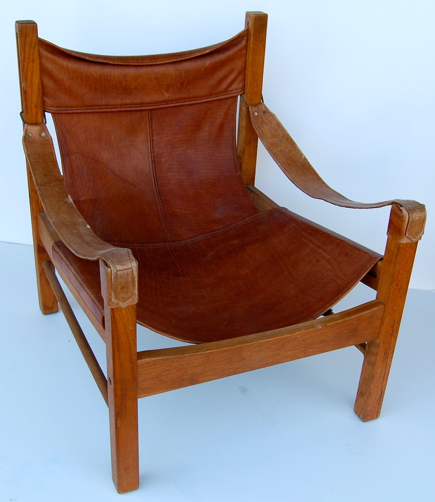 Leather Safari Chair at 1stDibs | safari chair leather, leather safari ...