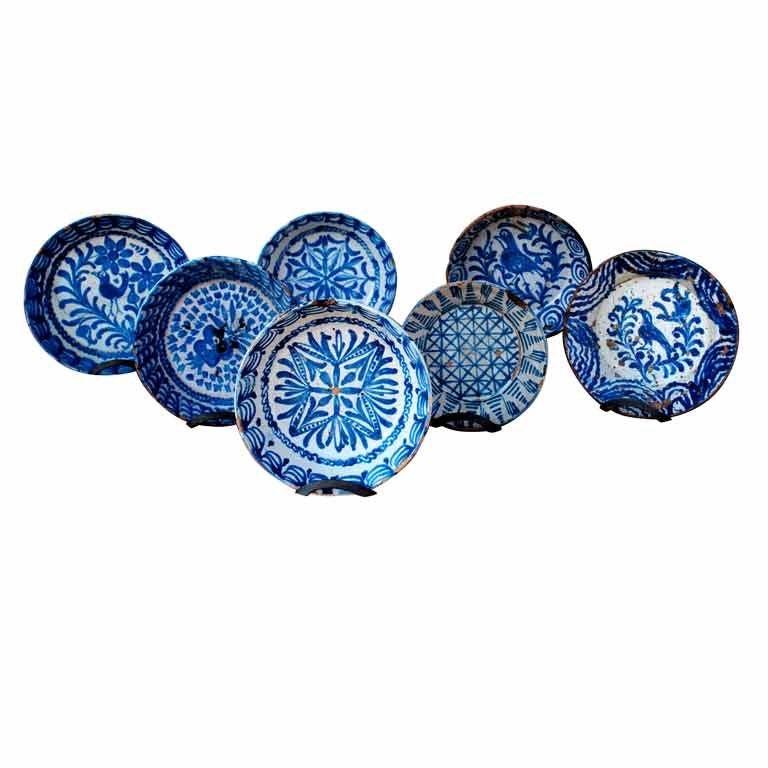 Group of Beauitful 19th Century Spanish Talavera Ceramics at 1stDibs