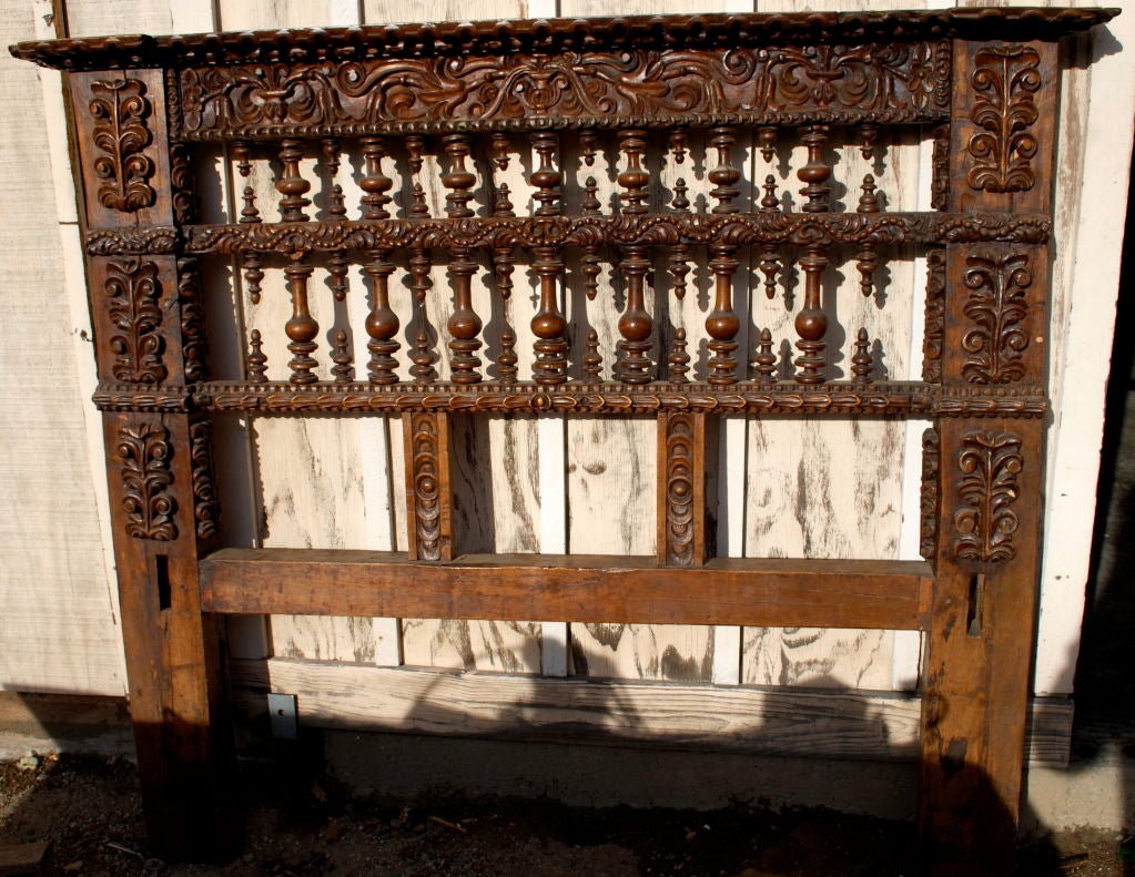 18th Century Spanish Colonial Twin Headboard at 1stDibs
