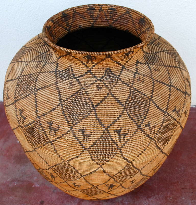 Extremely Large and Fine Apache Basket at 1stDibs